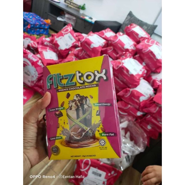FITZTOX SLIM MOCHA MINUMAN KURUS ORI HQ (2 Box free Shaker) | Shopee ...
