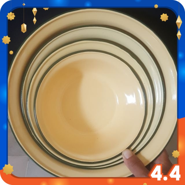 Rabbit Enamelware Yellow / Pinggan Mangkuk Ayan / Vintage Plate /Enamel ...