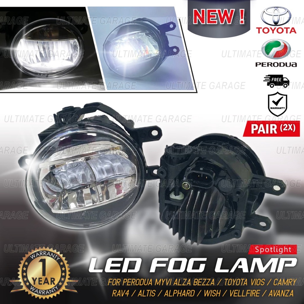 ORIGINAL LED FOG LAMP SPOTLIGHT TOYOTA VIOS CAMRY RAV 4 ALTIS ALPHARD ...