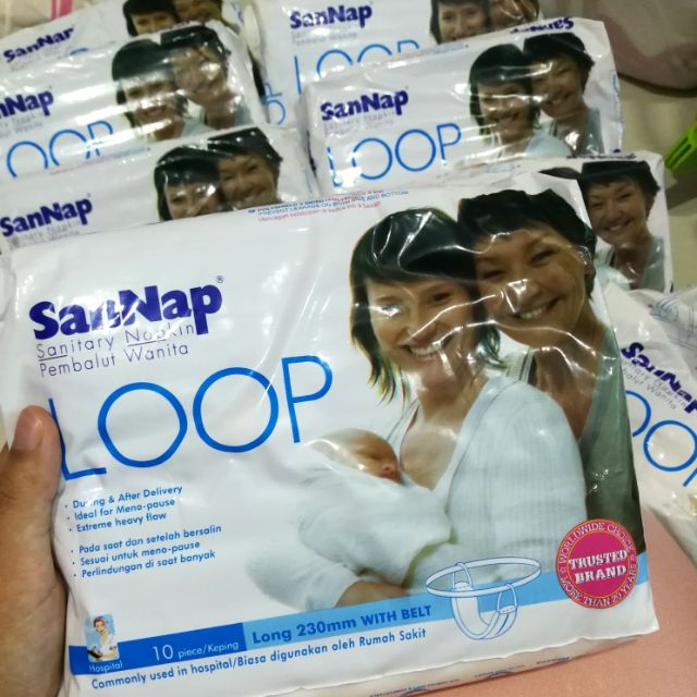 Sannap Loop Maternity Pad (10pcs) Hospital Sanitary Pad ( Pad selepas ...
