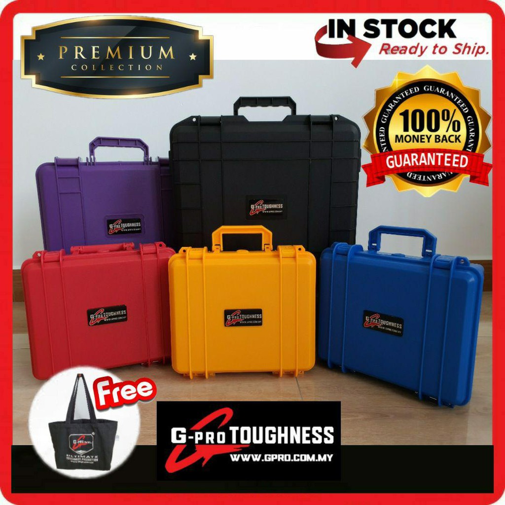 GPRO Premium Heavy Duty Antishock Watch Box ABS Tool Box 16, 12, 8 Slot ...