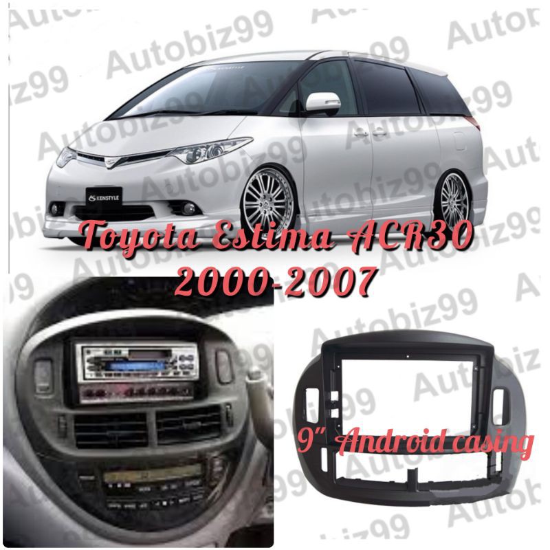 Toyota Estima ACR30 android player 9"+android casing 1RAM/2RAM 16GB ...