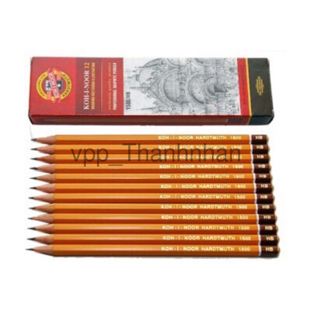 Koh 1500 Czech Pencil, Wooden Pencil (Guaranteed to be genuine ...