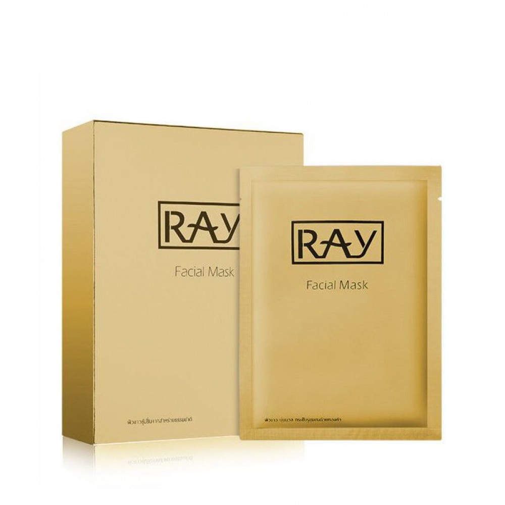 Original RAY Facial Silk Mask 35g[ Gold] [1Boxx10pcs] | Shopee Malaysia