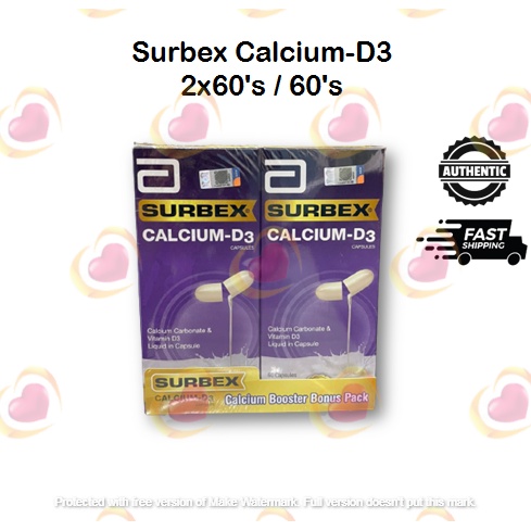 Surbex Calcium-D3 2x60's/60's [Exp: 01/2024] | Shopee Malaysia