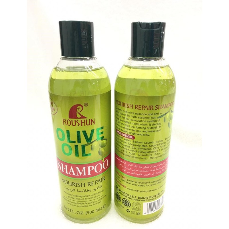 Roushun 500ml for Nourish Repair olive oil Hair Shampoo | Shopee Malaysia