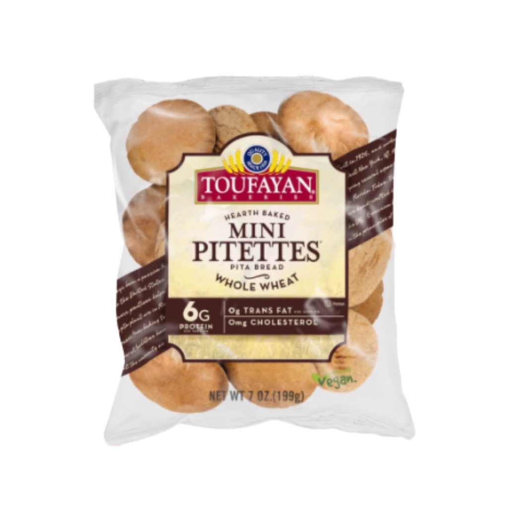 Toufayan Bakeries Whole Wheat MIni Pittetes 199g | Shopee Malaysia