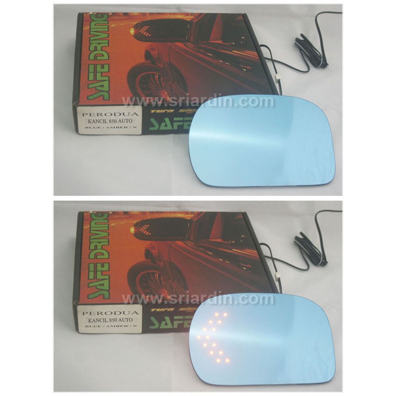 Perodua Kancil 850 Auto 94 Blue Side Mirror with LED Signal [ 1 Pair ...