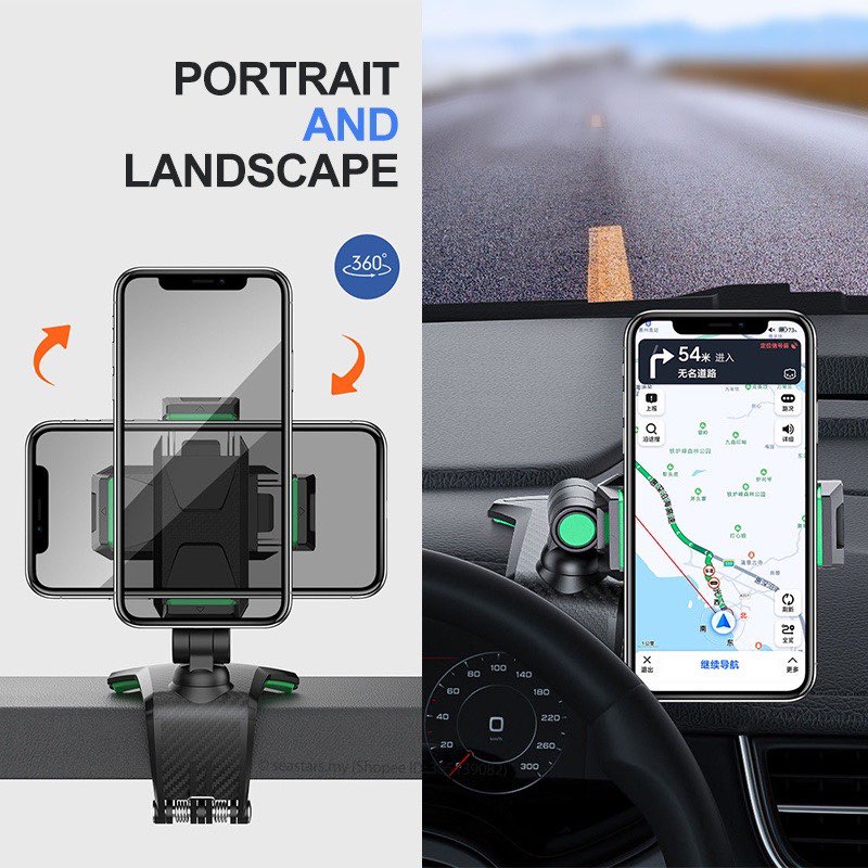 Multi Rotating Car Phone Holder Dashboard Phone Holder Multi Function ...