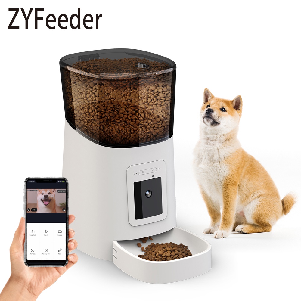 6L WIFI Smart APP Control Voice Feeding Timing Automatic Pet Multi-meal ...