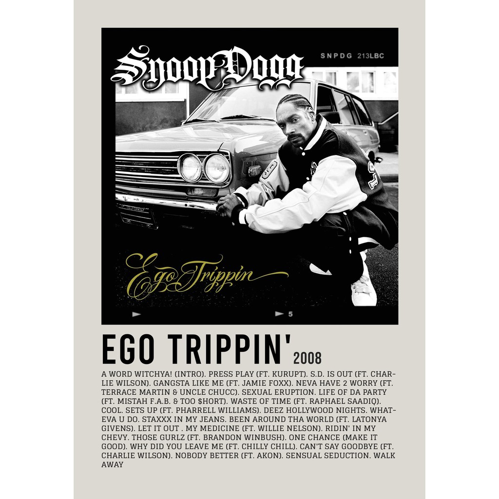 【READY STOCK】Aesthetic Poster Wall Ego Trippin' album by snoop dogg ...