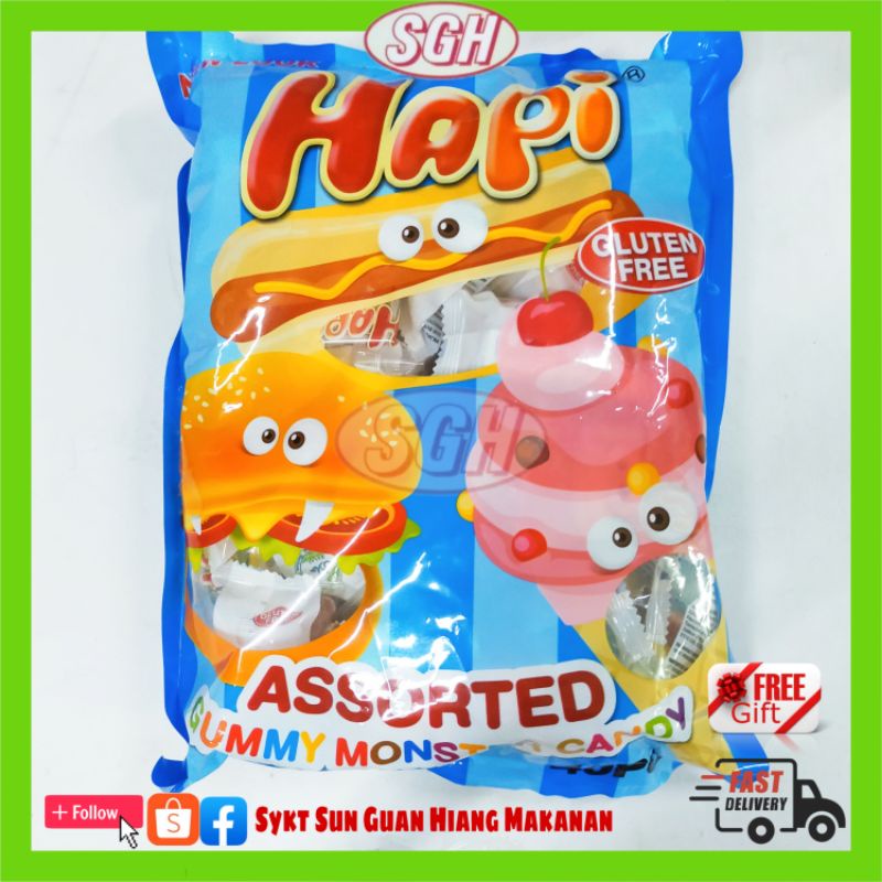 Burger Gummy Candy Lean Seng 40pcsx8g | Shopee Malaysia