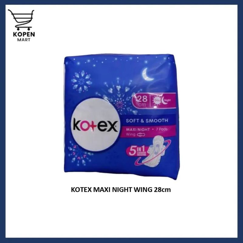 Kotex Maxi Night Wing 28cm / Kotex Maxi Night Non-Wing 32cm | Shopee Malaysia