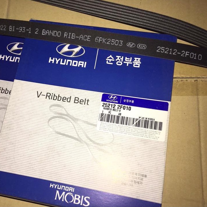 FAN BELT / V RIBBED BELT (GENUINE PARTS) HYUNDAI SANTA FE CM10 2.2 ...