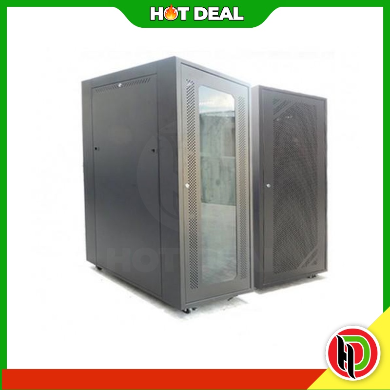 19" GrowV 24U Heavy Duty 19" Floor Stand Server Rack - with 2 Fan + 2 ...