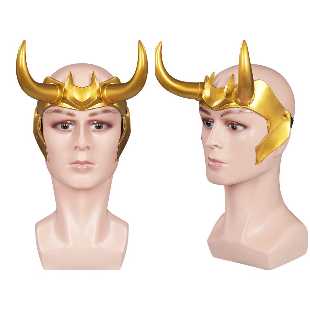 In Stock Thor: Ragnarok Loki Mask Cosplay Latex Masks Helmet Masquerade ...