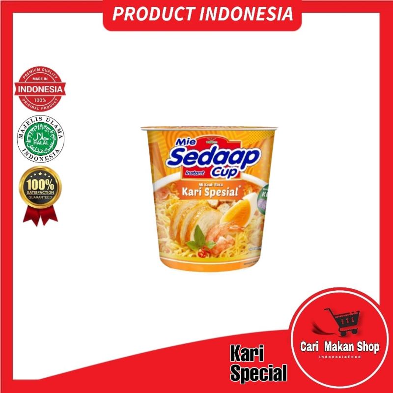 Mi Sedaap Instant Cup Product Indonesia 🇮🇩 Mi Sedap Goreng Korean Spicy ...