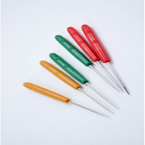 Tailor Plastic Handle Grip Straight Tip Needle Sewing Pricke Awl Tool ...
