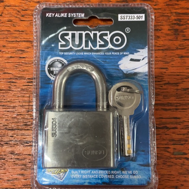 Sunso FULL S/Steel Padlock 50mm | Shopee Malaysia
