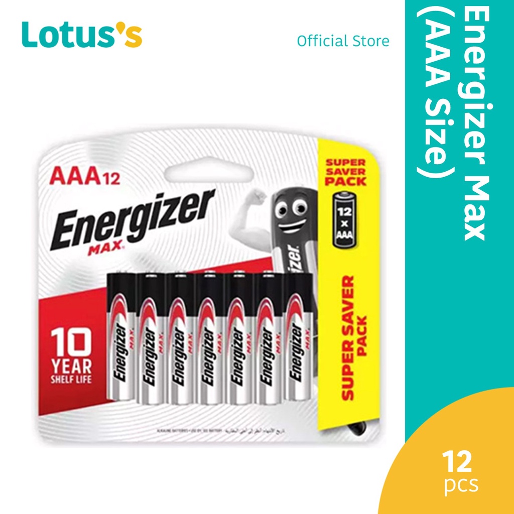 Energizer AAA Max Batteries (12 pcs) | Shopee Malaysia