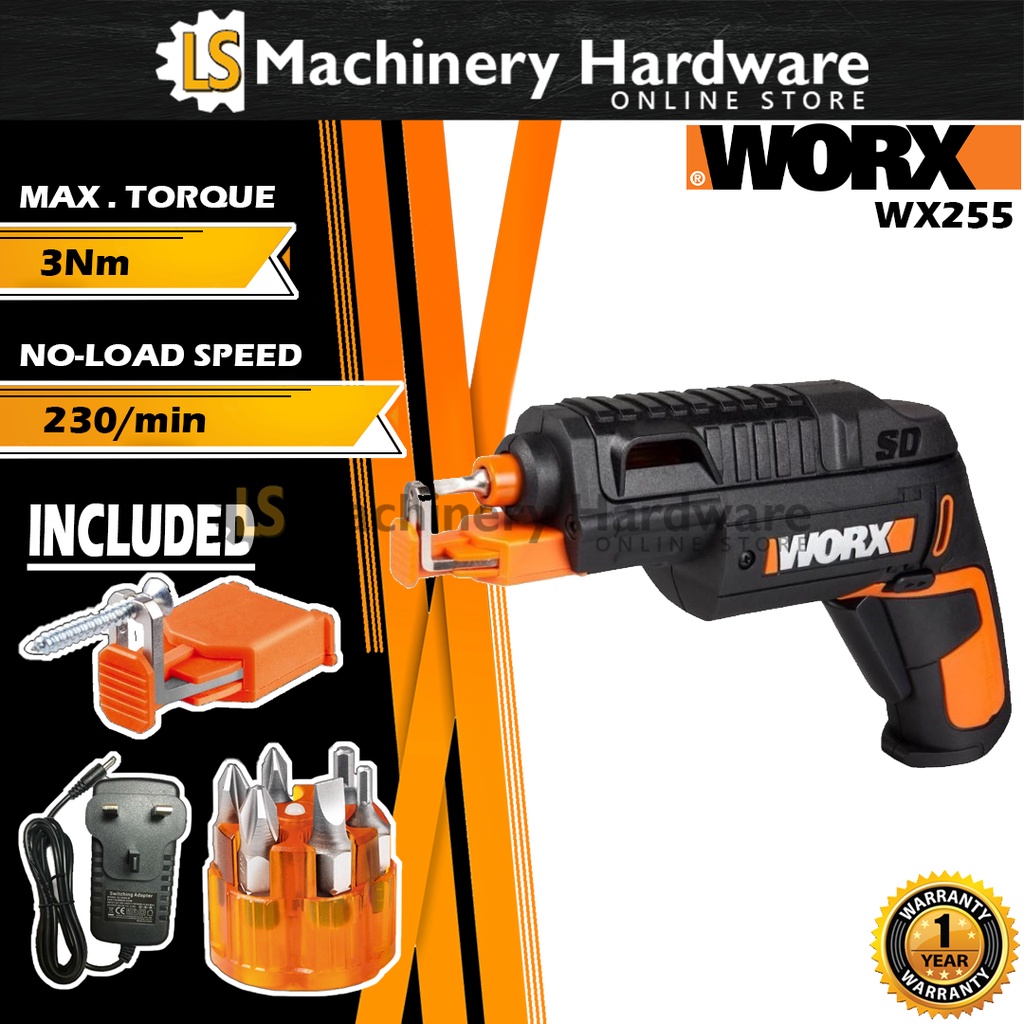 WORX 4V MAX LITHIUM-ION SD SCREW HOLDER WX255 - 1 Year Warranty ...