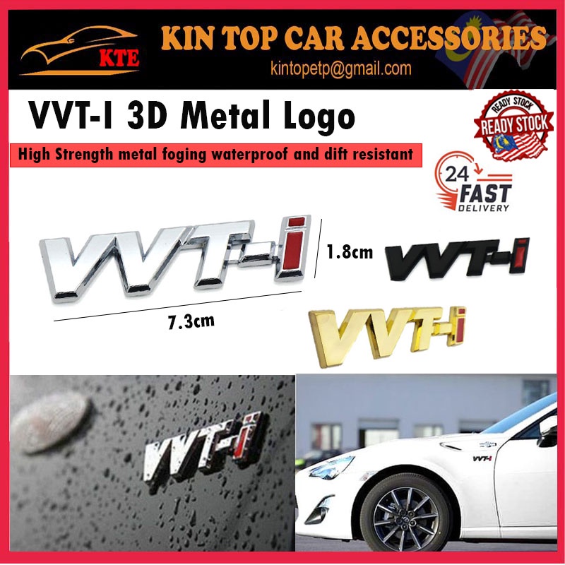 Car 3D Metal DUAL VVT-i VVTi Logo Decal Sticker For TOYOTA Camry ...