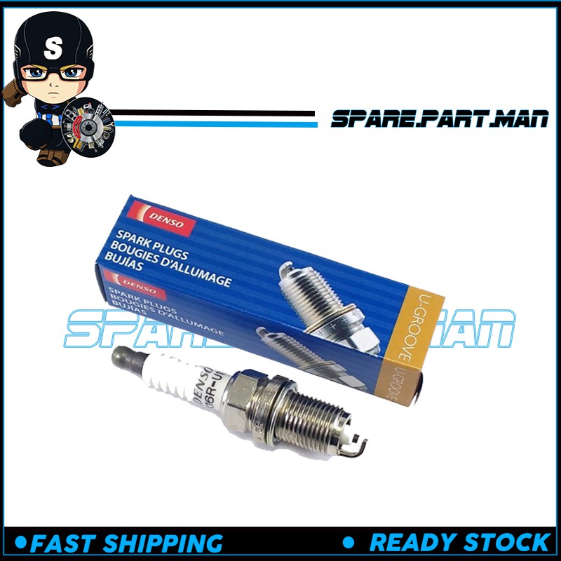 3pcs Denso PERODUA SPARK PLUG K16PR-U11 for Perodua Viva, Kenari ...