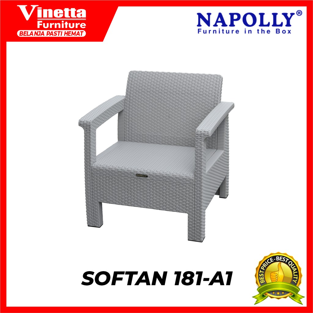 Napolly SOFTAN 181 A1 Plastic Chair/Rattan Chair | Shopee Malaysia