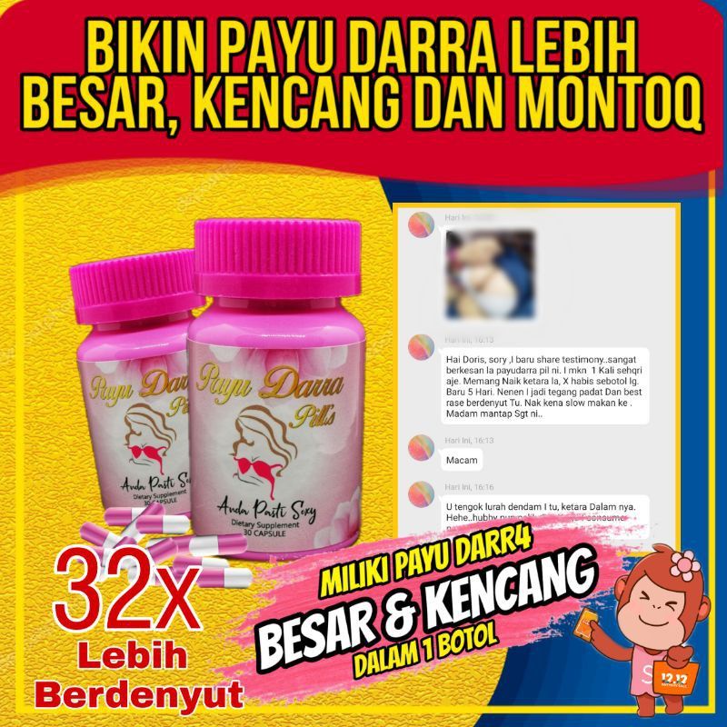 💥NEW 💥 UBAT PIL HORMON BESARKAN PAYUDARA BESAR MONTOK TEGANG BERKESAN ...
