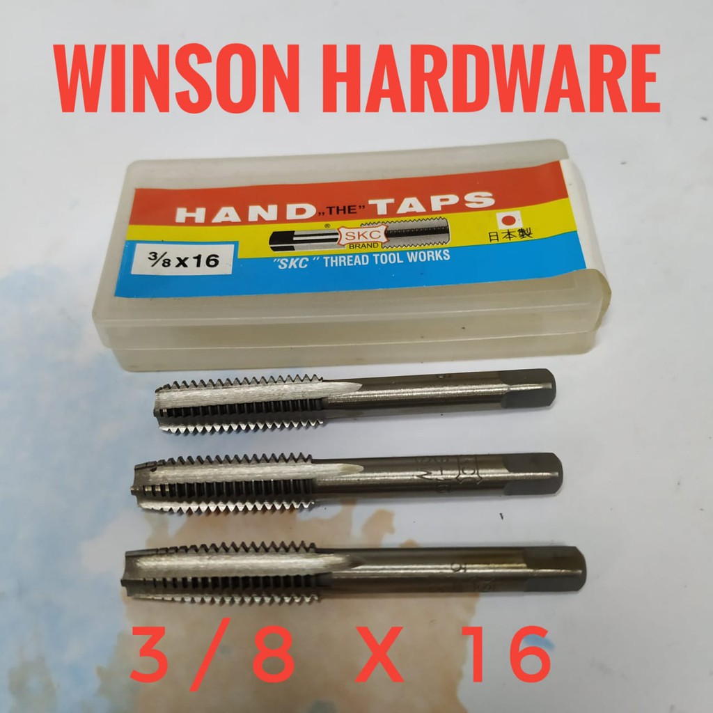 MATA Skc Handtap 3/8x16 BSW | Hand Taps Eye Tap 3/8 x 16 SKC | Shopee ...