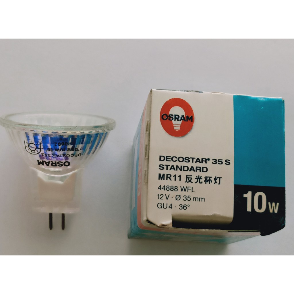OSRAM DECOSTAR 35S 44888 WFL 12V 10W bulb,44888WFL 12V10W GU4 MR11 ...