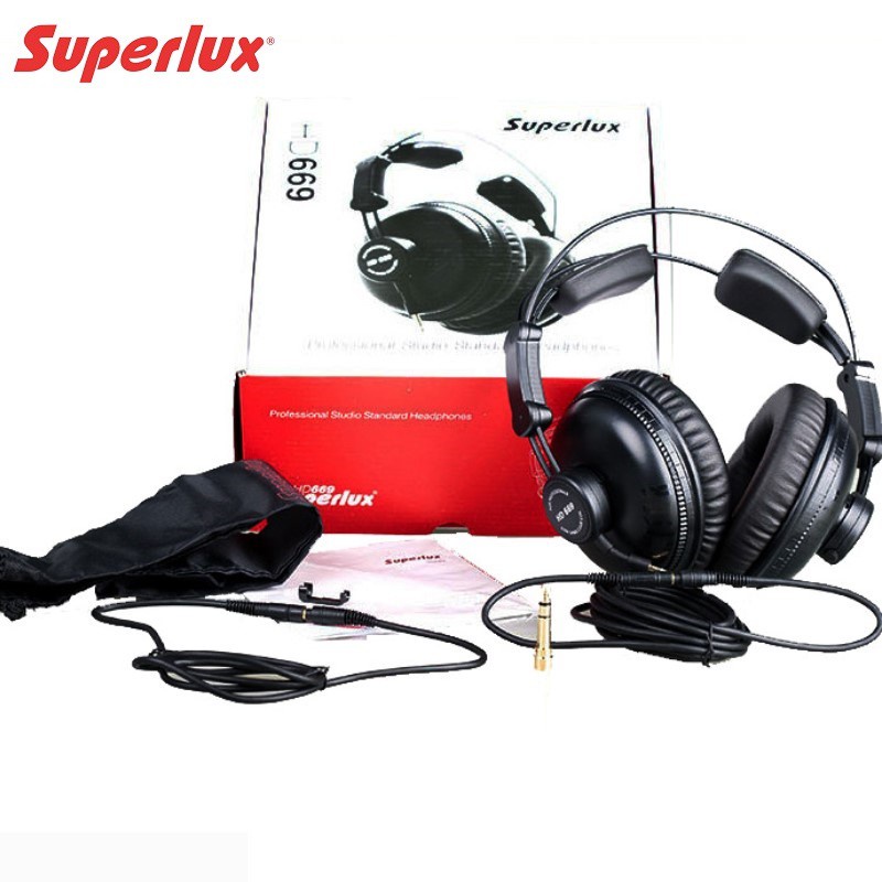 Superlux HD669 Professional Studio Monitoring Closed-back Headphones ...