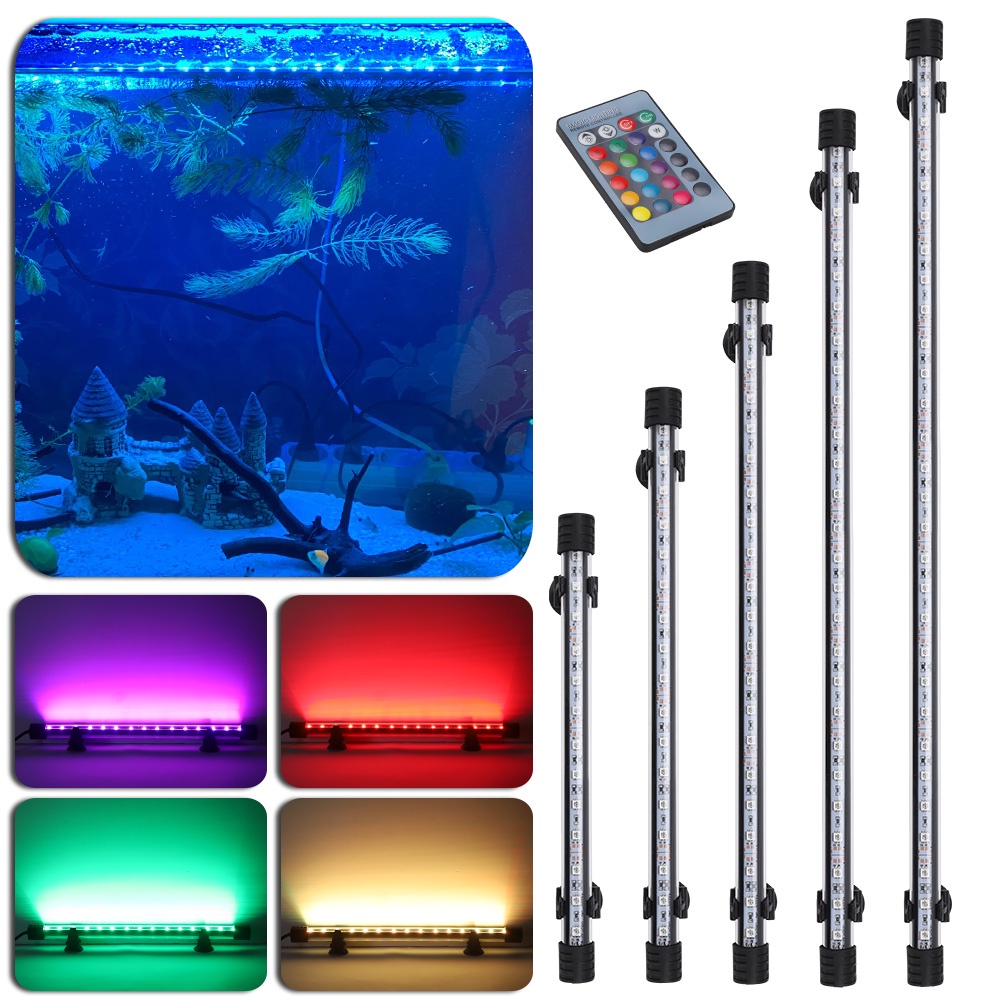 18CM~75CM Aquarium LED Light Underwater Fish Tank Light Waterproof ...