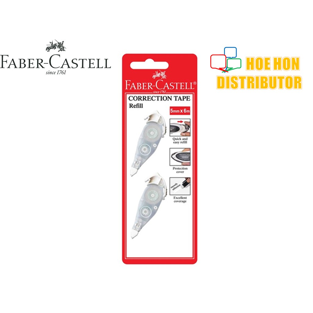 Faber-Castell Faber Castell Glide Correction Tape Refill 5mm x 6m 2s ...
