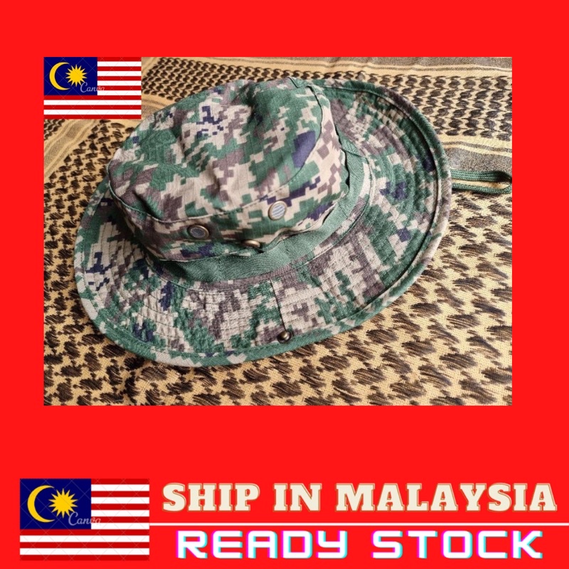 Topi Hutan Camping Jungle Hat Digital TD | Shopee Malaysia