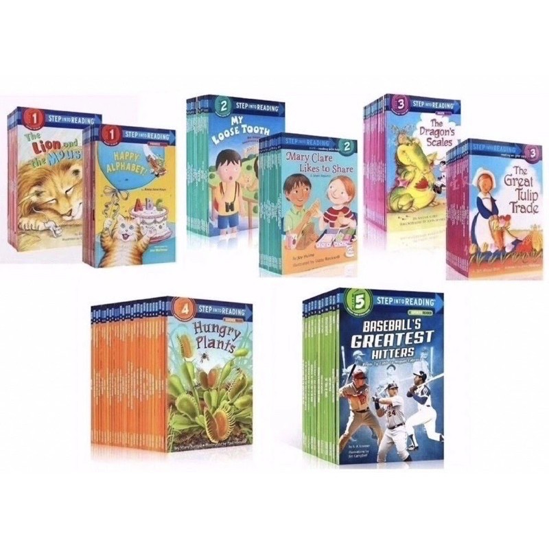 Step Into Reading Level 1-5 | Shopee Malaysia