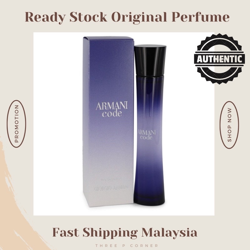 [ORIGINAL] Giorgio Armani Code Woman EDP 75ml | Shopee Malaysia