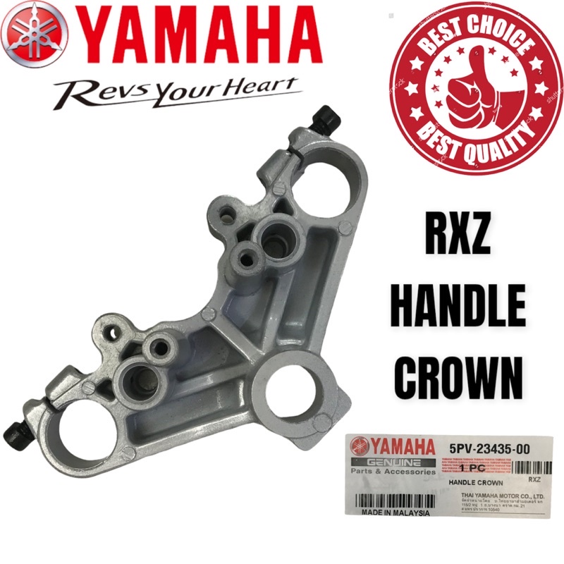 YAMAHA RXZ HANDLE CROWN / GROWN HANDLE BRACKET RXZ CATAL RXZ MILI GARIS ...