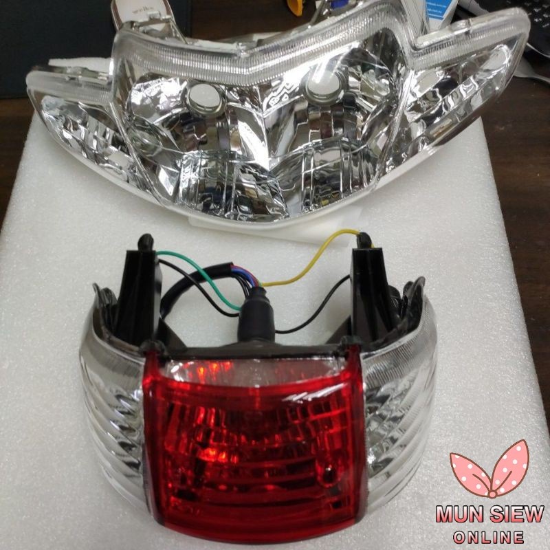 Head Lamp Tail Lamp Lampu Depan Lampu Belakang Honda Wave100 Wave 100 ...