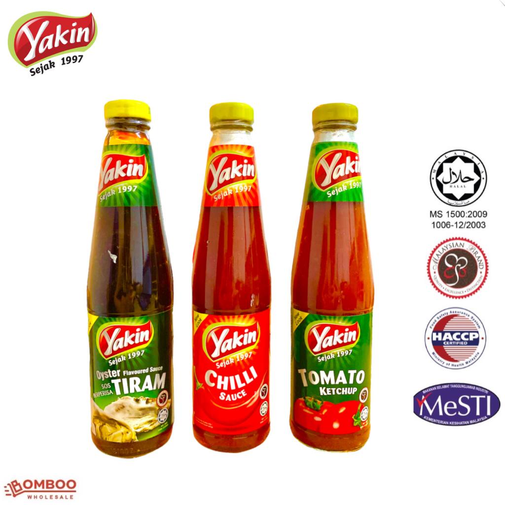 YAKIN CHILI SAUCE/ YAKIN TOMATO KETCUP/ OYSTER FLAVOURED SAUCE/ SOS ...