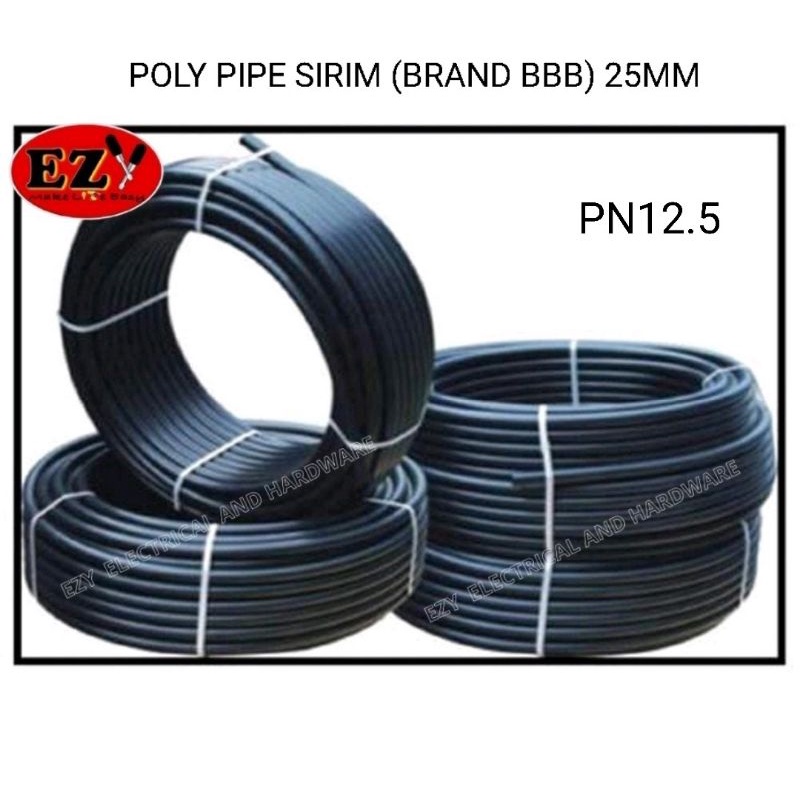 POLY PIPE 25MM SIRIM PN12.5 (BBB) & NON SIRIM 100METER | Shopee Malaysia