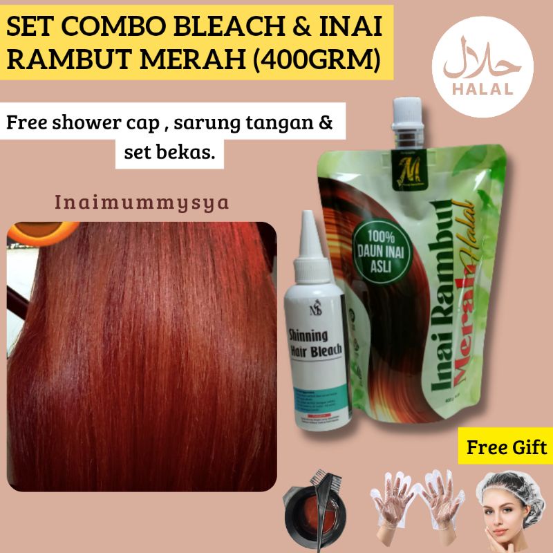 Pewarna Rambut Semulajadi Halal Dan Organic Bleaching ( FREE SET BEKAS ...