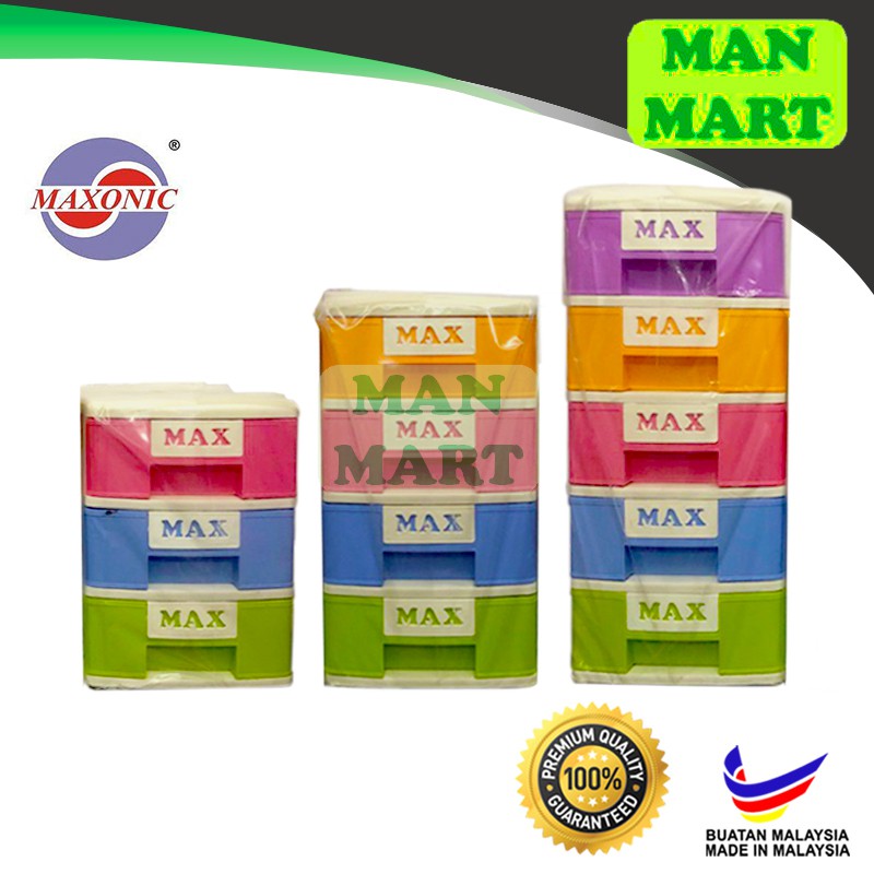 Maxonic Mini Drawer / Mini Container / Cosmetic Storage box / Kabinet ...