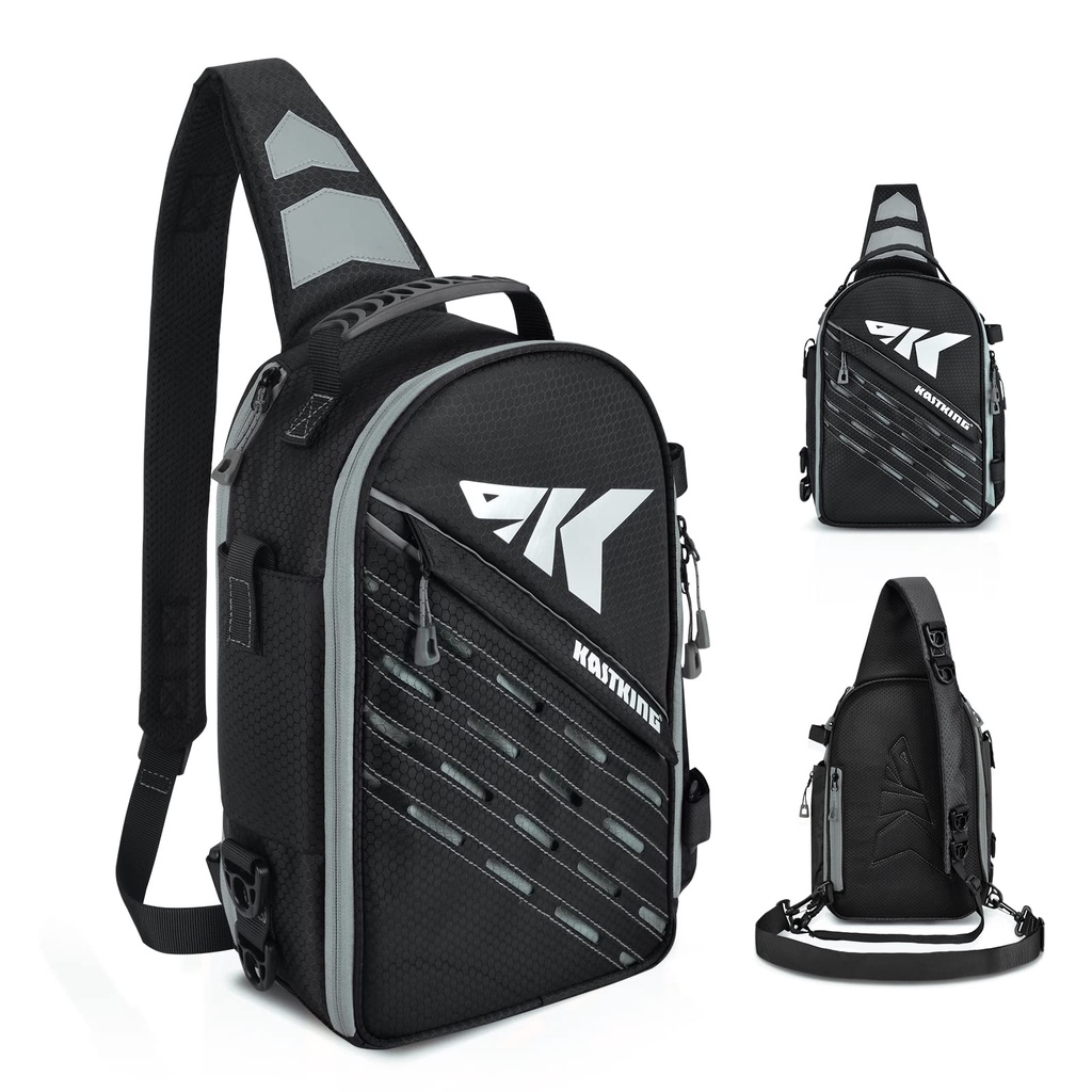 KastKing Bait Boss Fishing Sling Tackle Bag Fishing Shoulder Backpack ...