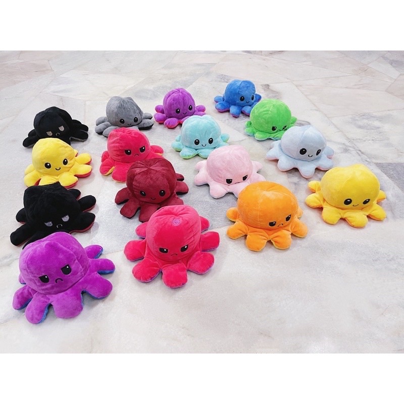 CLEARANCE 🚨20CM Flip Octopus Doll TIKTOK Reversible Octopus Plush ...