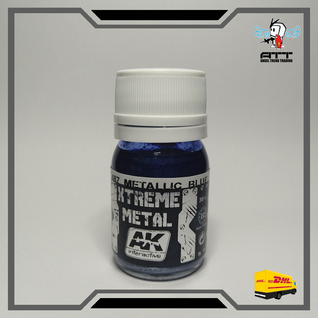 AK487 AK XTREME METAL METALIC BLUE 30ML. (Gunpla Gundam Airbrush Paint ...