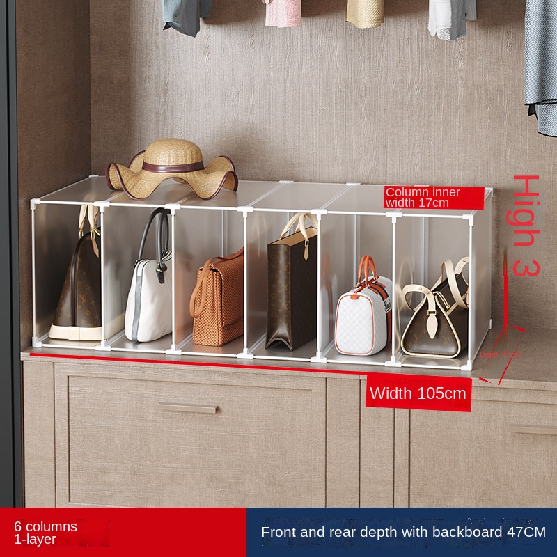 Bag storage cabinet room storage artifact bedroom dustproof bag storage ...