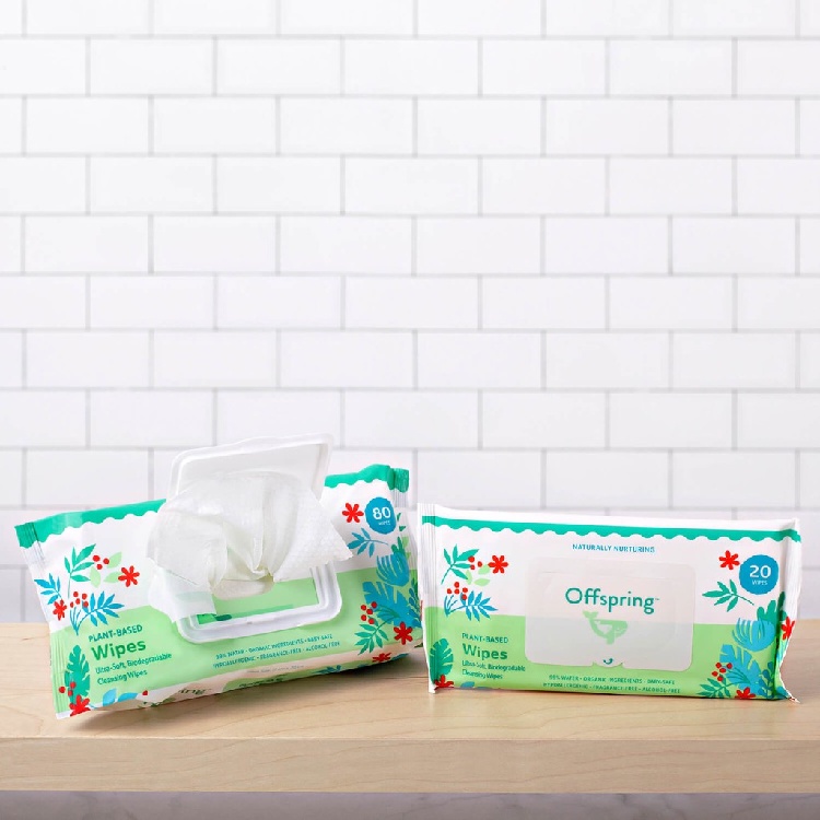 OFFSPRING Plant Based Baby Wipes 20's or 80pcs | Shopee Malaysia