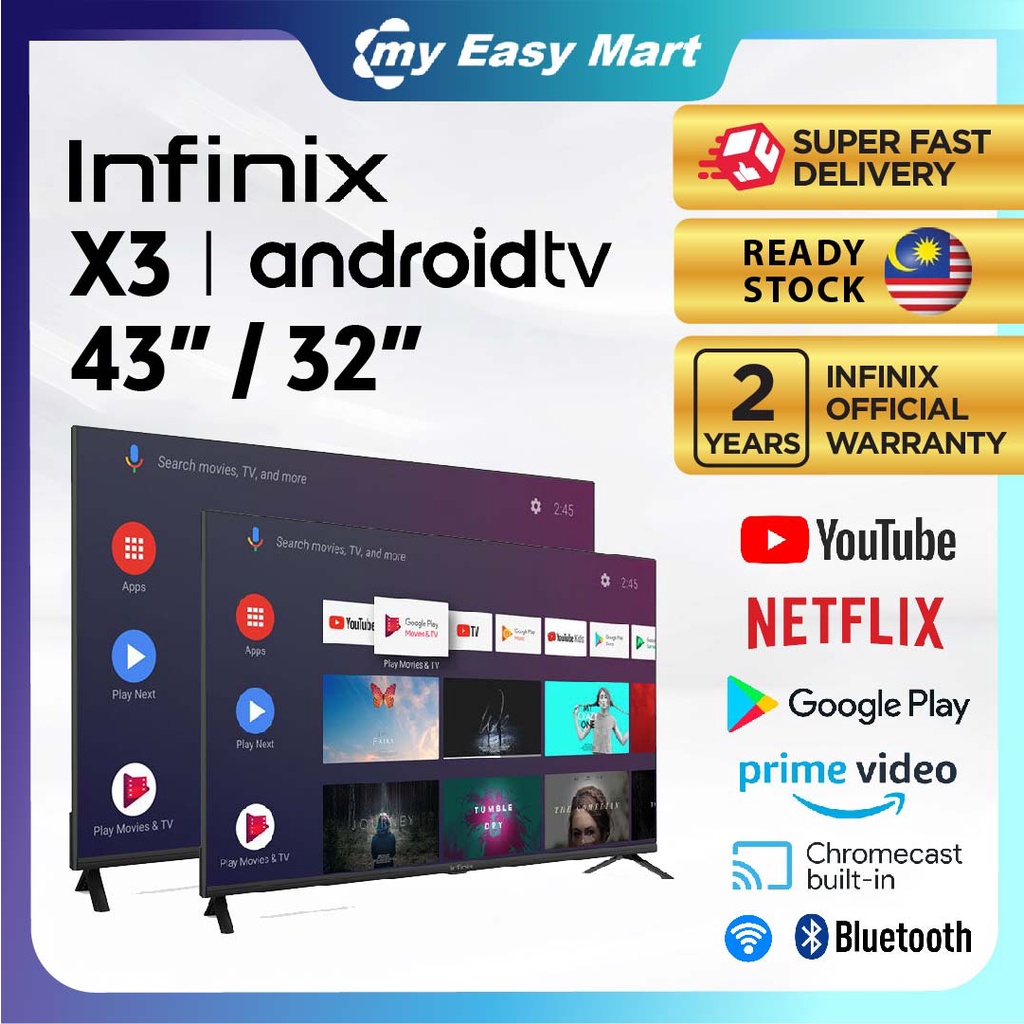 Infinix X3 TV 32 Inch & 43 Inch | Full HD Smart Android TV Google ...