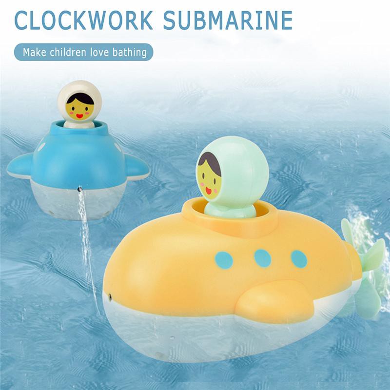 Children's Baby Bathing Water Toys Clockwork Submarine Toy Toddlers ...